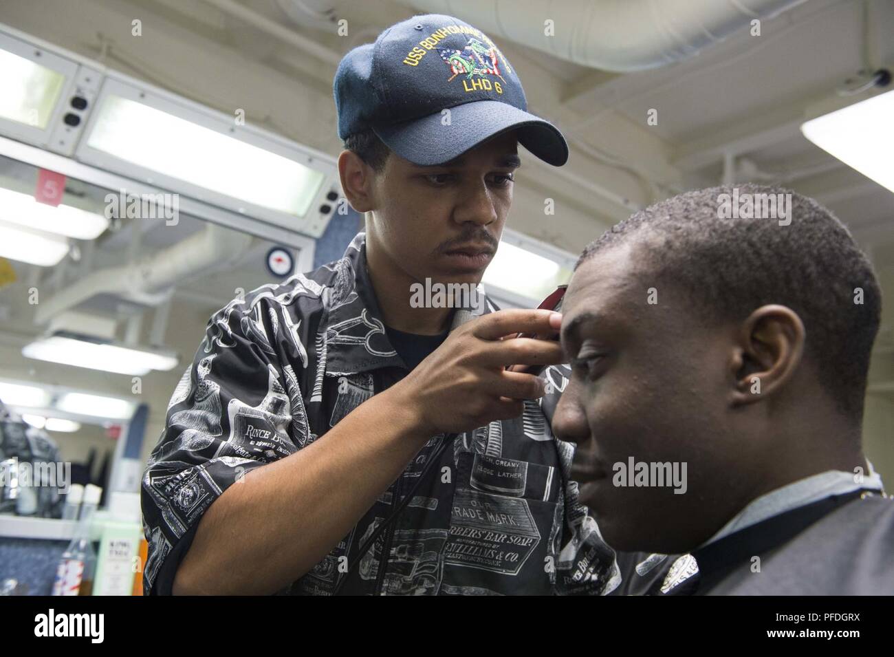 SAN DIEGO (June 12, 2018) Ship’s Serviceman Seaman Apprentice Kameron ...