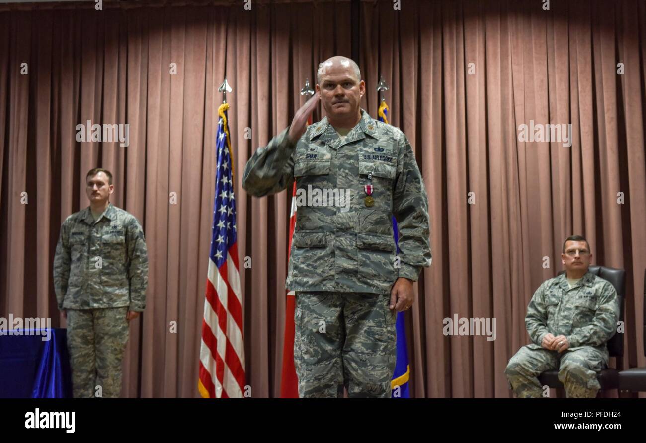 U.S. Air Force Maj. Matthew Shaw, outgoing 39th Logistics Readiness ...