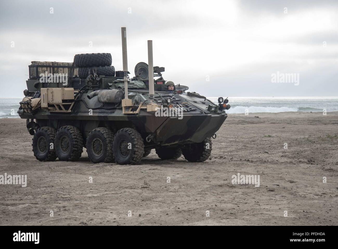 PENDLETON, Calif. (June 13, 2018) A amphibious assault vehicle (AAV ...
