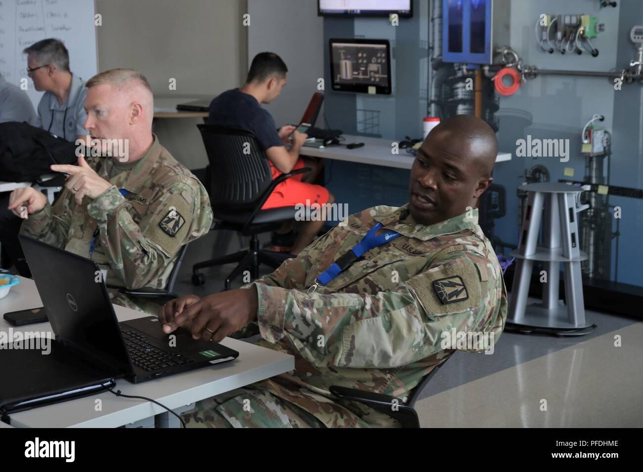 U. S. Army Lt. Col. Michael Lewis, operations officer for the Army ...