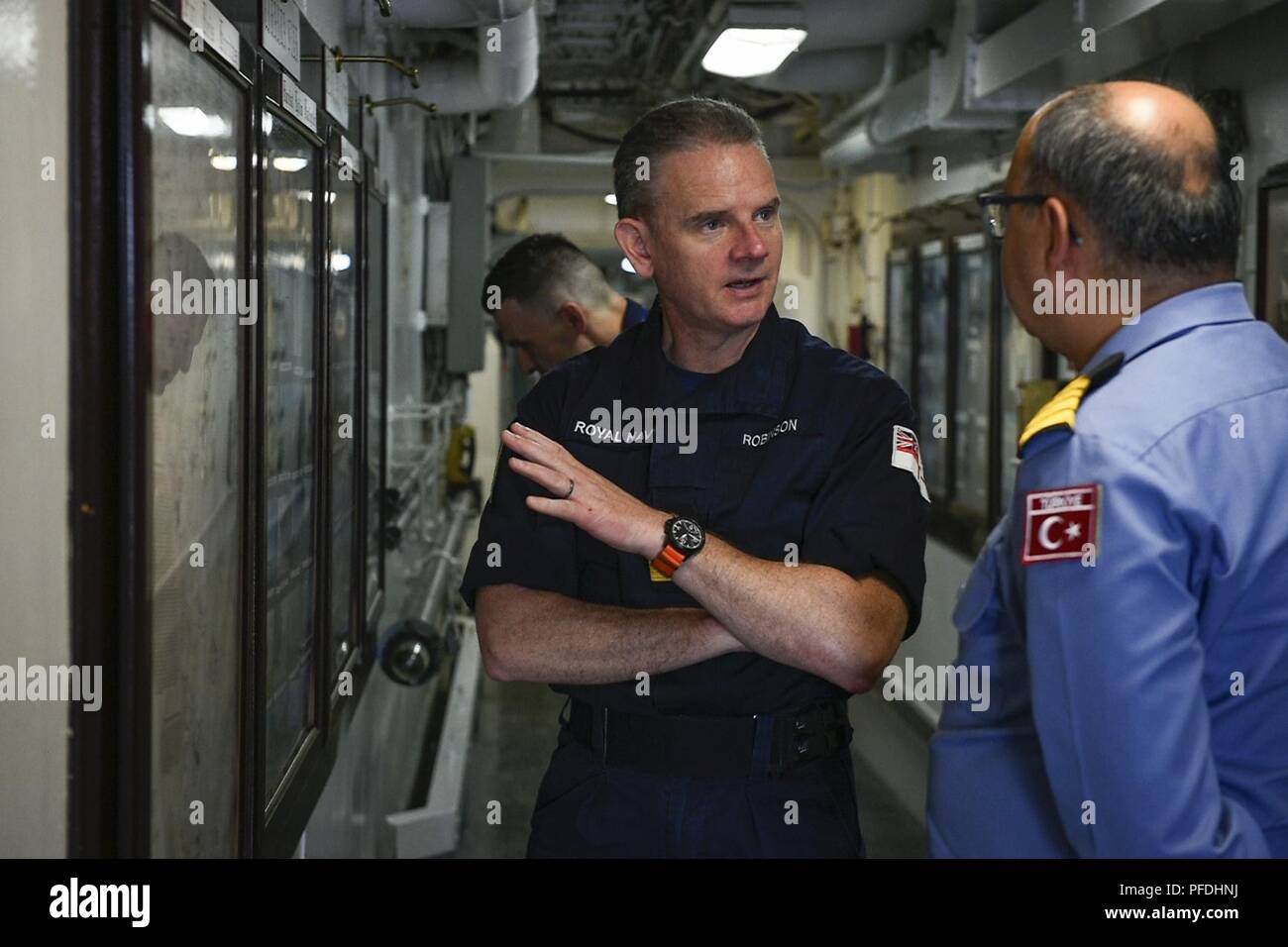 BALTIC SEA (June 12, 2018) Rear Adm. Guy Robinson, OBE, Royal Navy ...