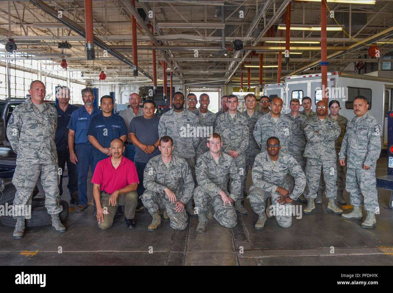 The 7th Logistics Readiness Squadron vehicle maintenance flight takes a ...