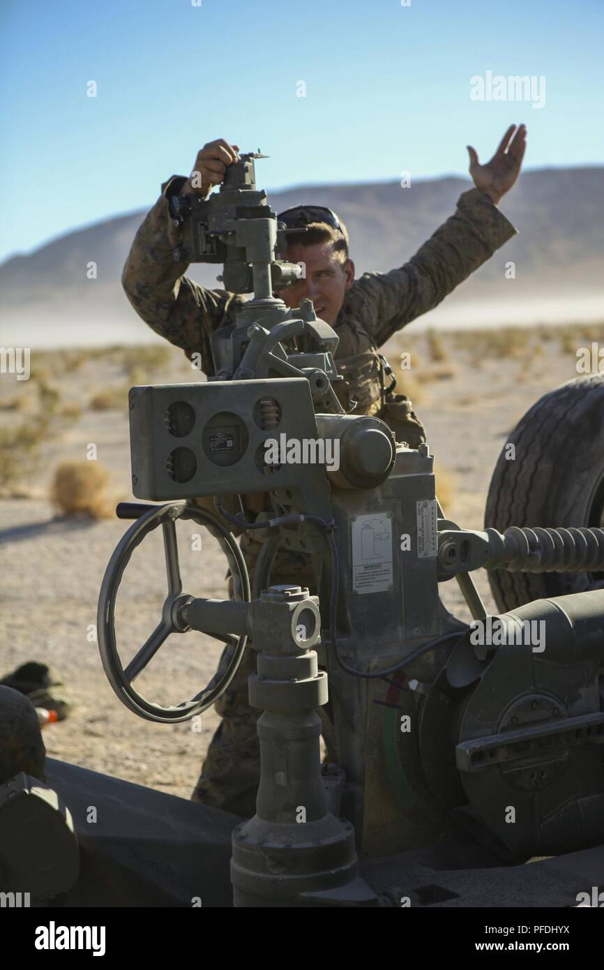Marines with Mike Battery, 3rd Battalion, 14th Marine Regiment, 4th ...
