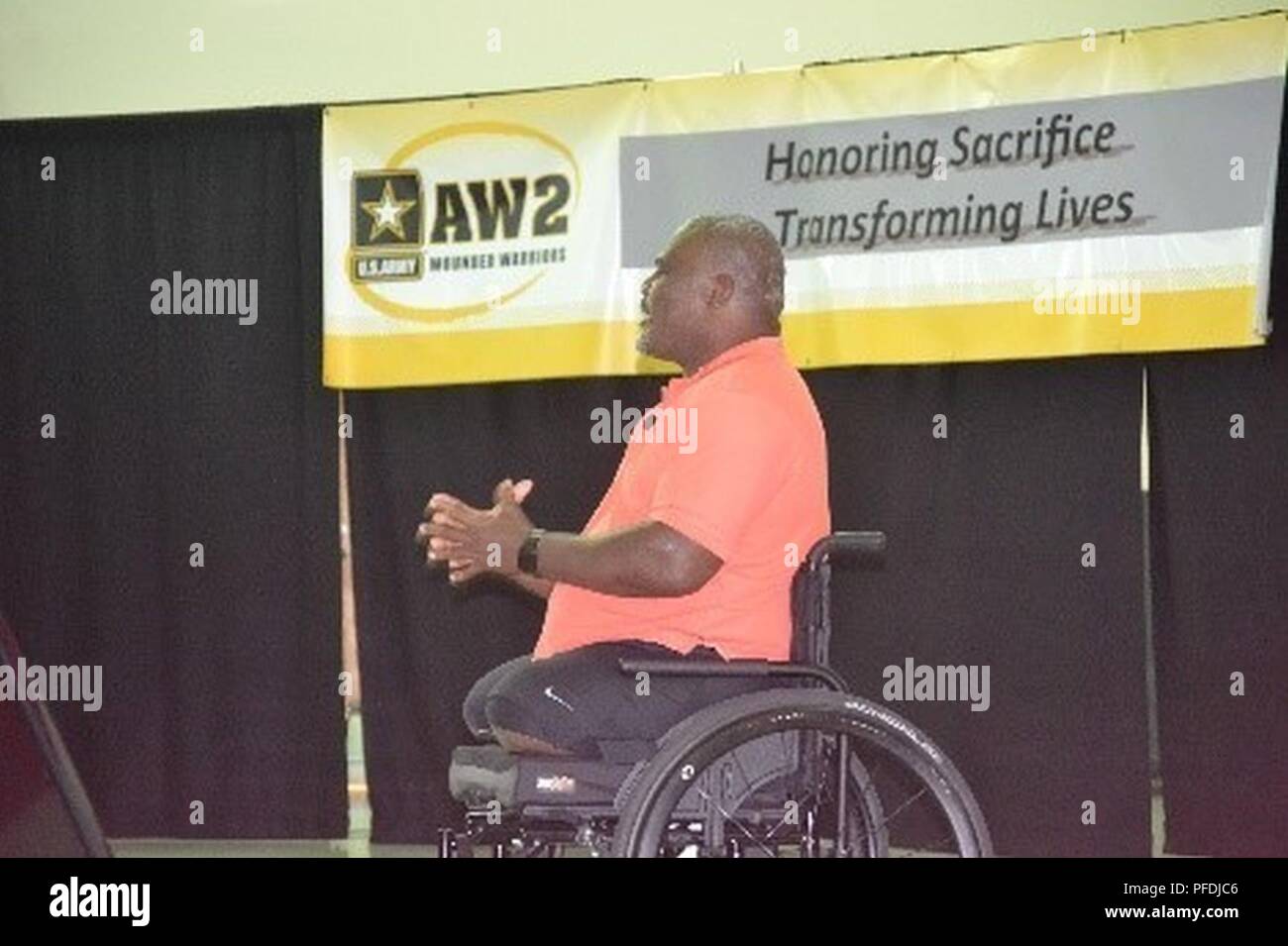 Retired U.S. Army Col. Gregory Gadson, motivates the AW2 Annual ...