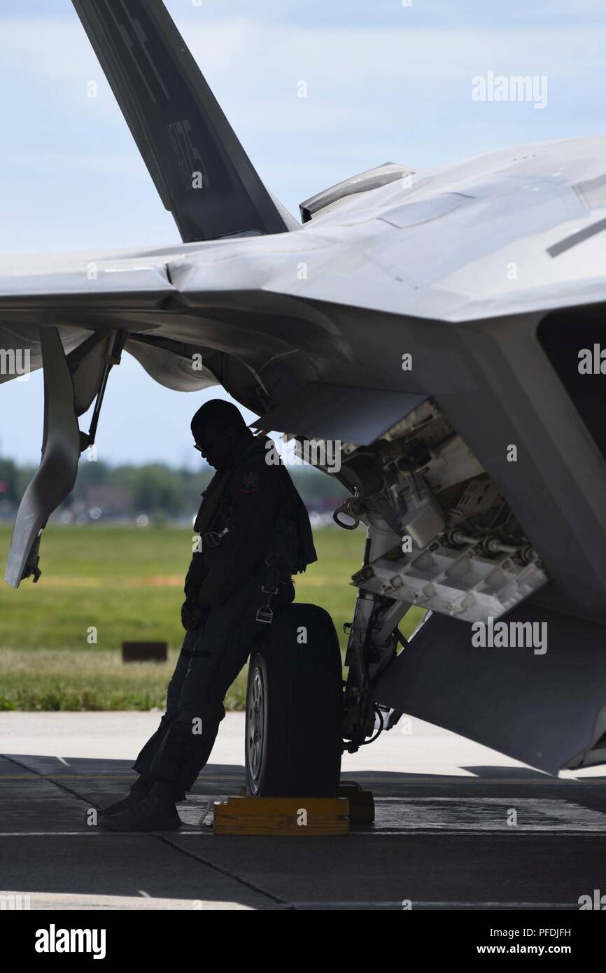 U.S. Air Force Maj. Paul "Loco" Lopez, F-22 Raptor Demonstration Team ...