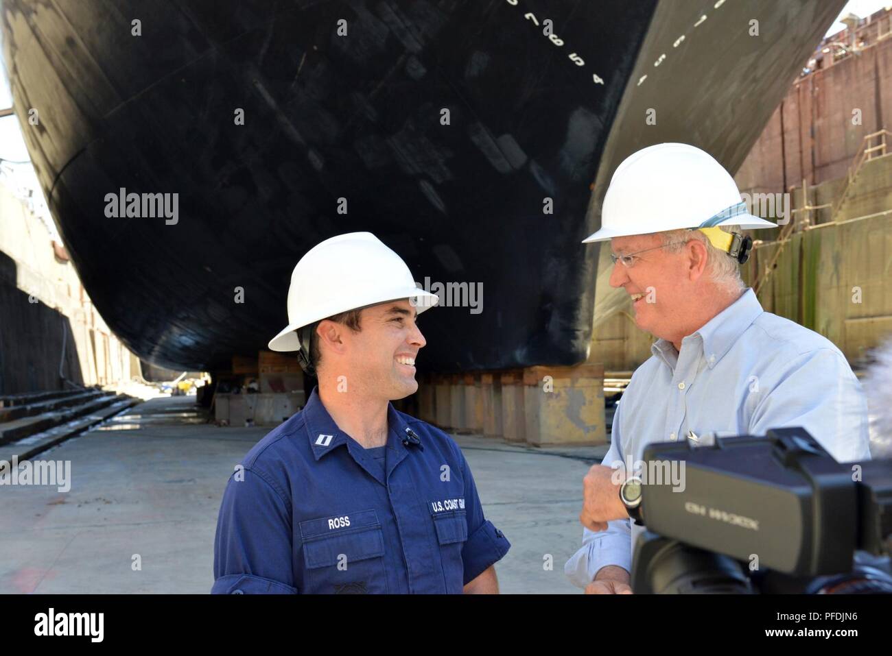 Coast Guard Lt. Spencer Ross, and engineering officer aboard Coast ...