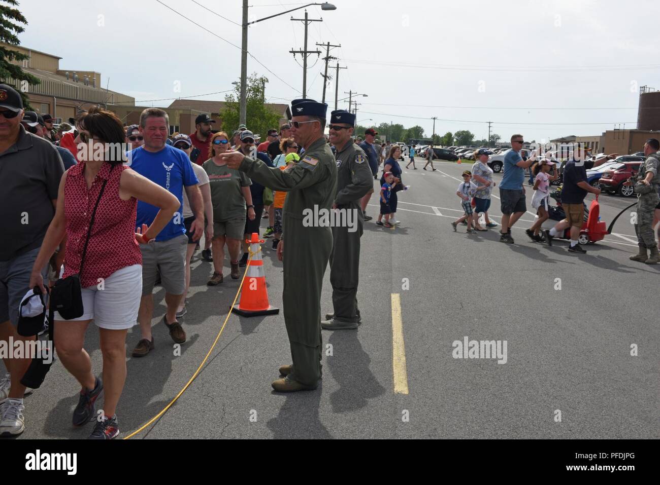 Col. Mark Larson, 914th Air Refueling Wing Commander and Col. Erik ...