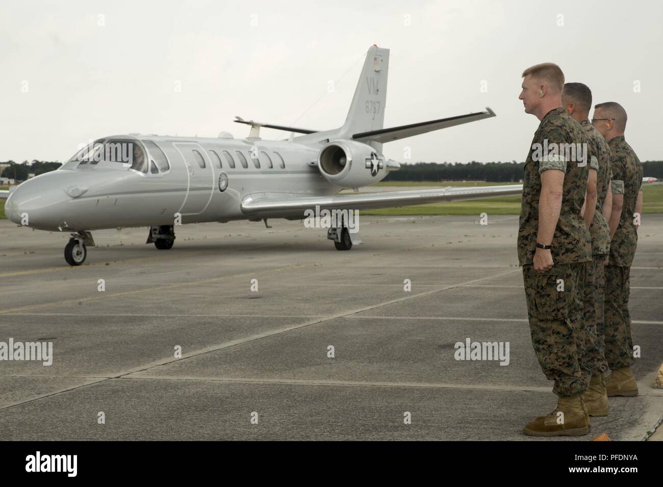 From left, Col. Russell C. Burton, commanding officer, Marine Corps Air ...