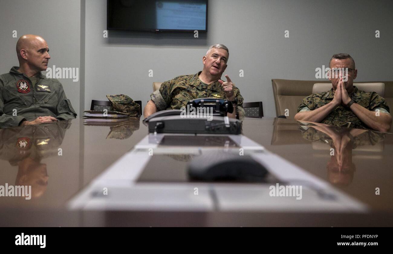 From left, Col. Peter L. McArdle, commanding officer, Marine ...