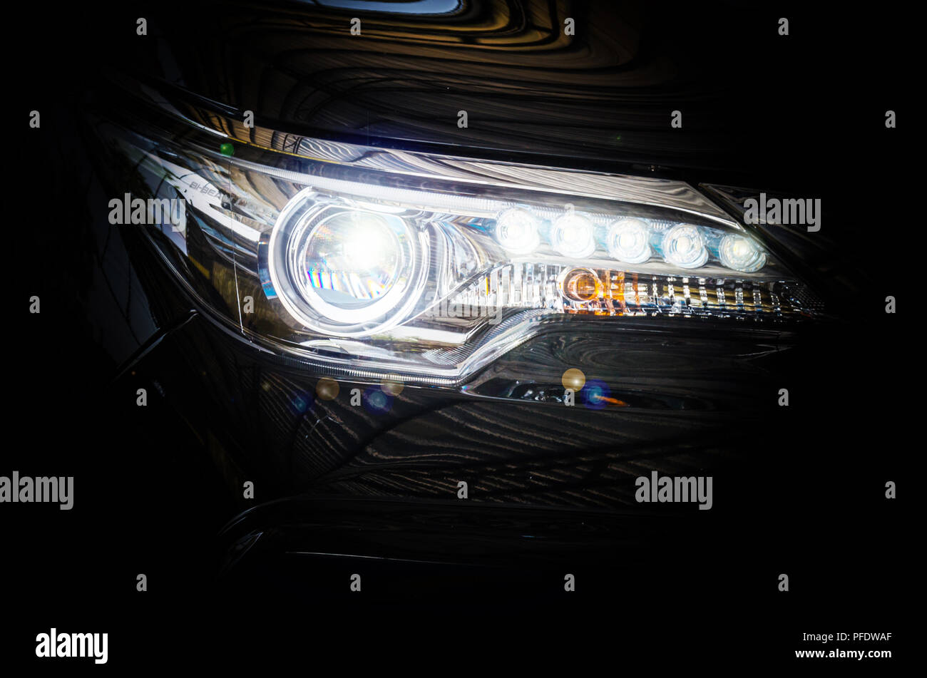 Automobile car headlight hi-res stock photography and images - Alamy