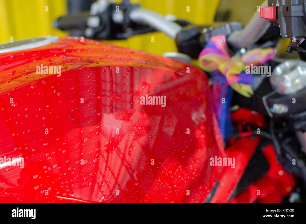 Bike rider washing motorcycle hi-res stock photography and images - Alamy