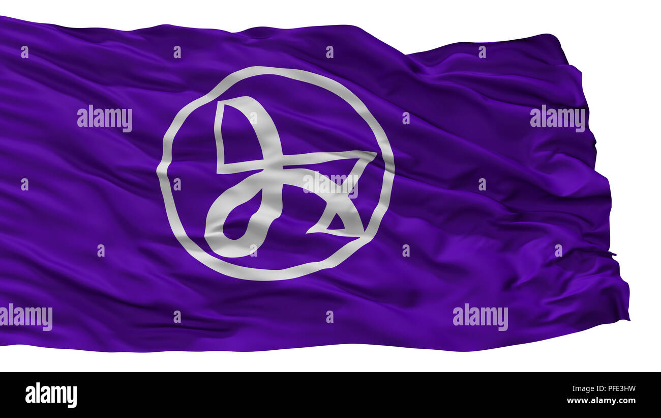 Obu City Flag, Japan, Aichi Prefecture, Isolated On White Background ...