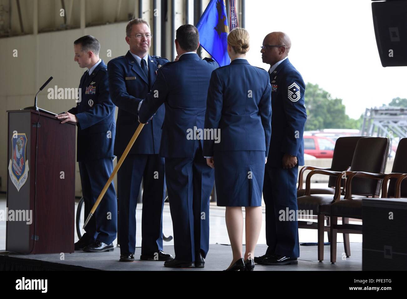 U.S. Air Force Brig. Gen. Thomas J. Kennett (left), Assistant Adjutant ...