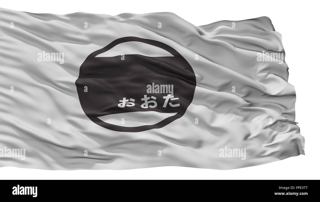 Ota City Flag, Japan, Gunma Prefecture, Isolated On White Background ...