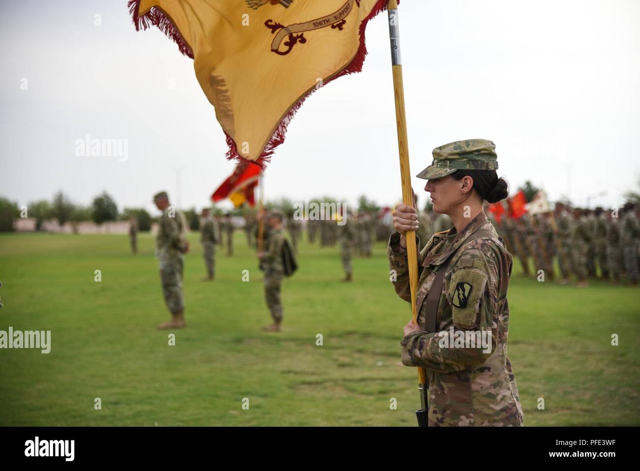 Received battalion colors hi-res stock photography and images - Alamy