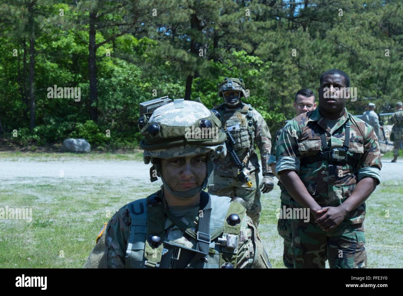 JOINT BASE CAPE COD, Massachusetts — Army Pvt. Jazmine Escobar and Army ...