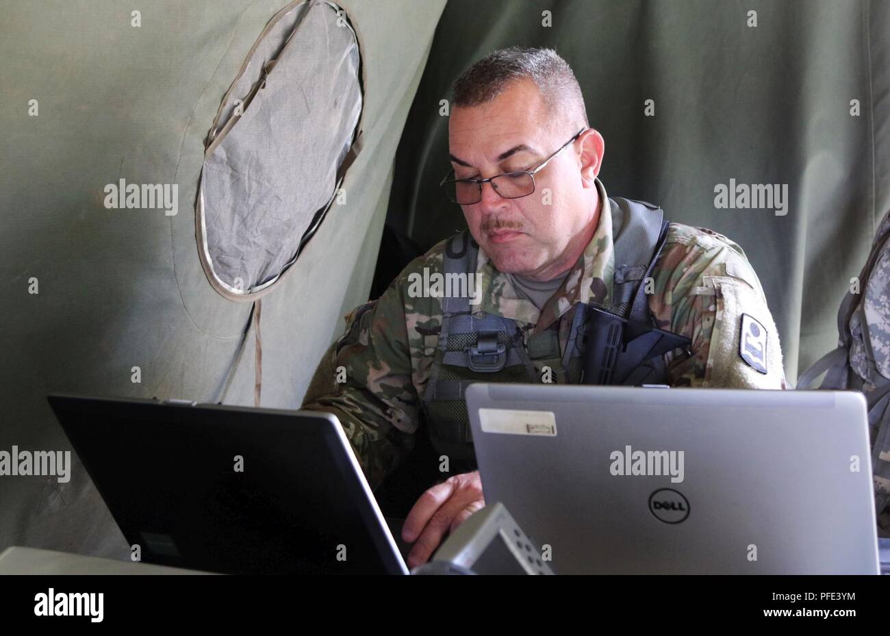 Sgt. 1st Class Ronald Rivera, the logistics non-commissioned officer-in ...