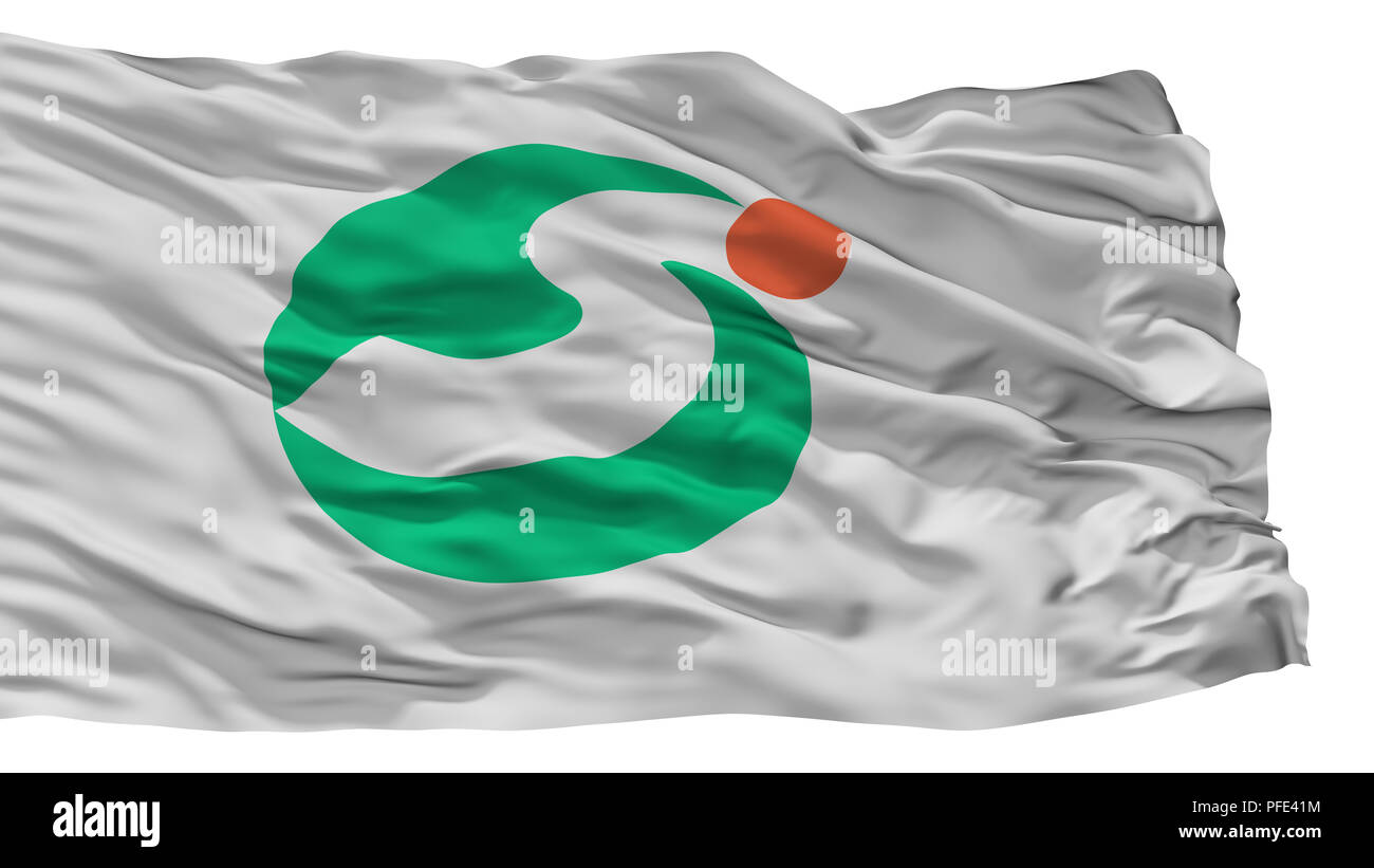 Sakai City Flag, Japan, Fukui Prefecture, Isolated On White Background ...