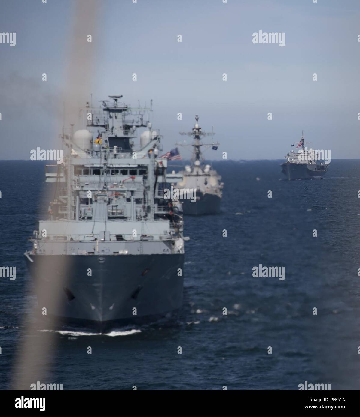 SEA (June 9, 2018) The Type 702 Berlin-class replenishment ship FGS ...