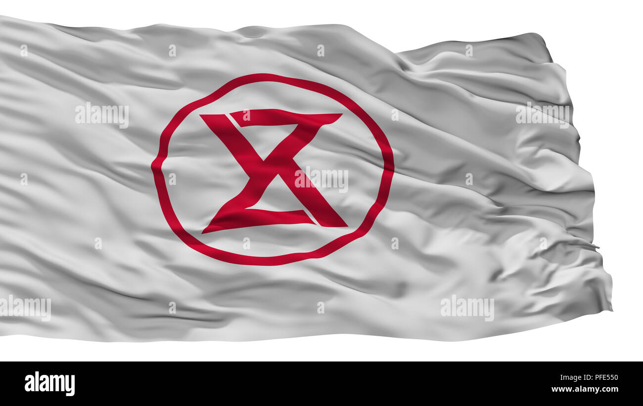 Suzu City Flag, Japan, Ishikawa Prefecture, Isolated On White ...