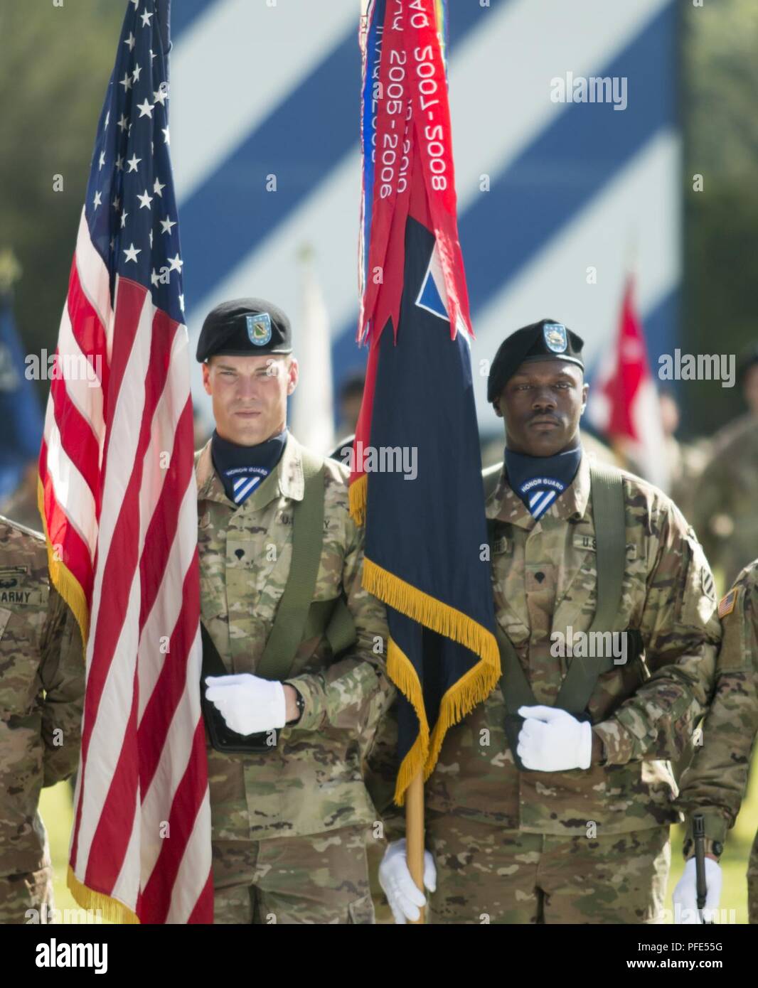 2nd Armored Brigade Combat Team, 3rd Infantry Division, color guard ...