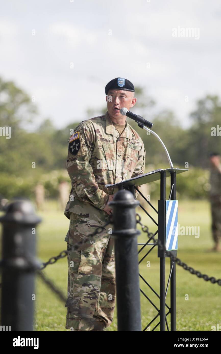 Col. James K. Dooghan, outgoing commander of 2nd Armored Brigade Combat ...