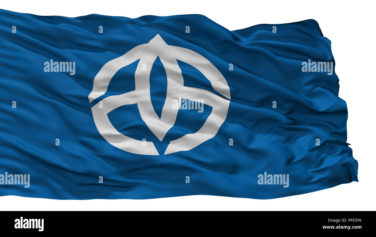 Takasago City Flag, Japan, Hyogo Prefecture, Isolated On White ...