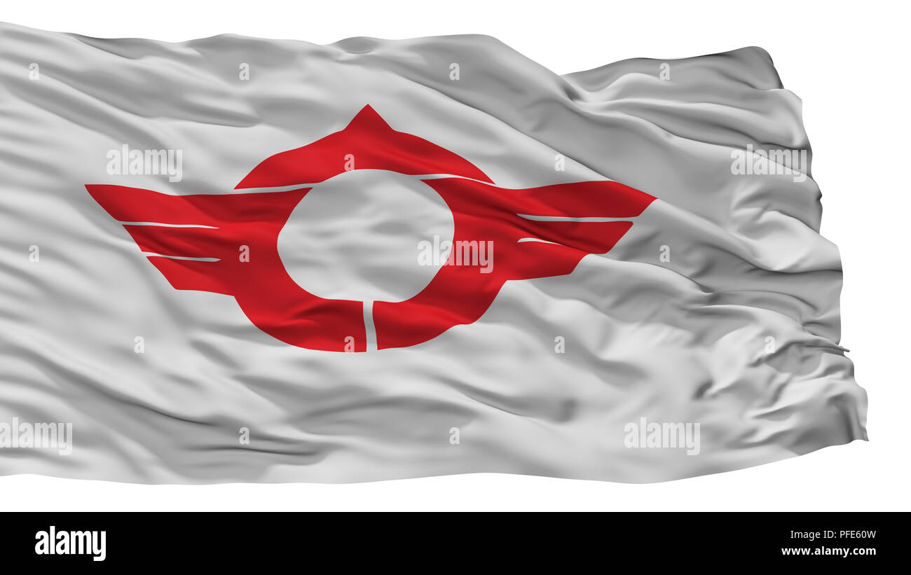 Toba City Flag, Japan, Mie Prefecture, Isolated On White Background ...