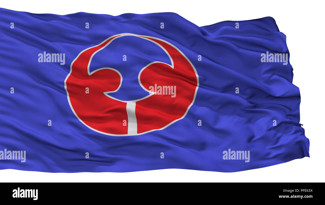 Toyoake City Flag, Japan, Aichi Prefecture, Isolated On White ...