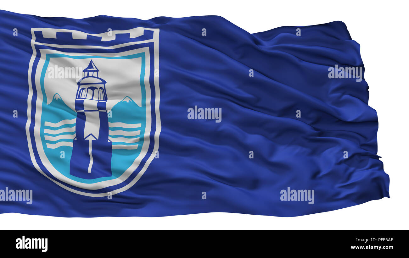 Gostivar Municipality City Flag, Macedonia, Isolated On White ...