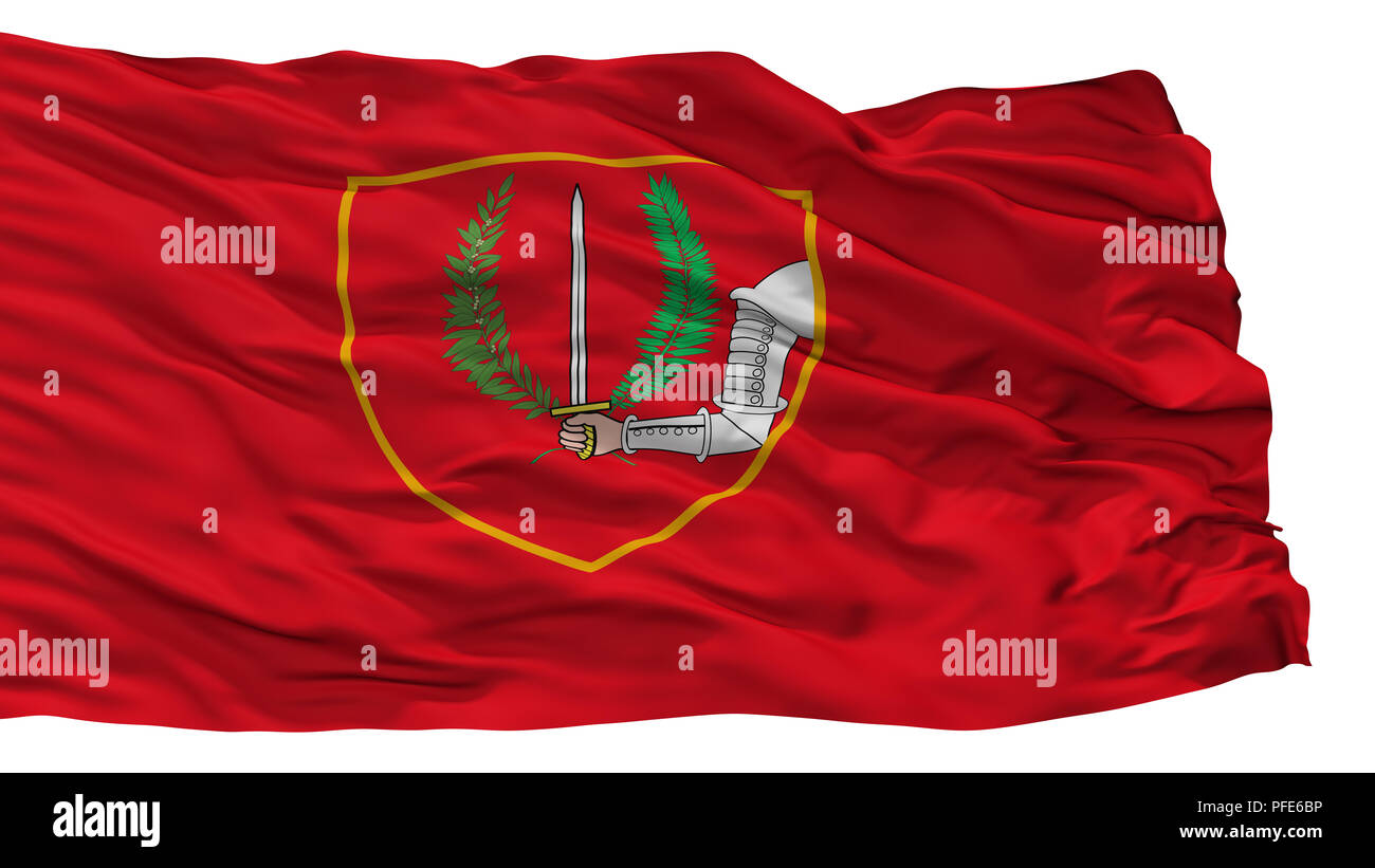 Birgu City Flag, Malta, Isolated On White Background Stock Photo - Alamy