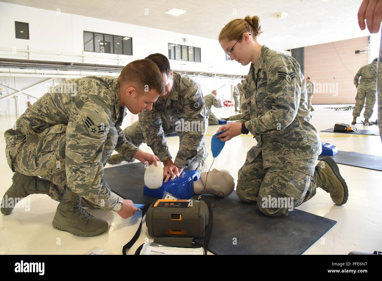 U.S. Air Force members of the 119th Wing from left to right Senior ...