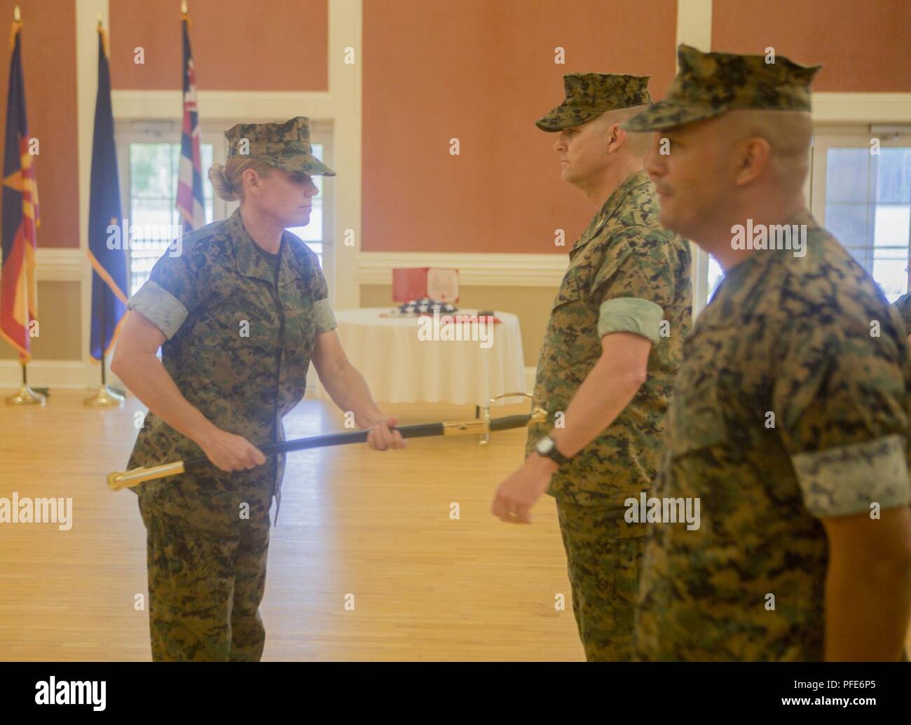 U.S. Marine Corps Sgt. Maj. Joy M. Kitashima with II Marine ...