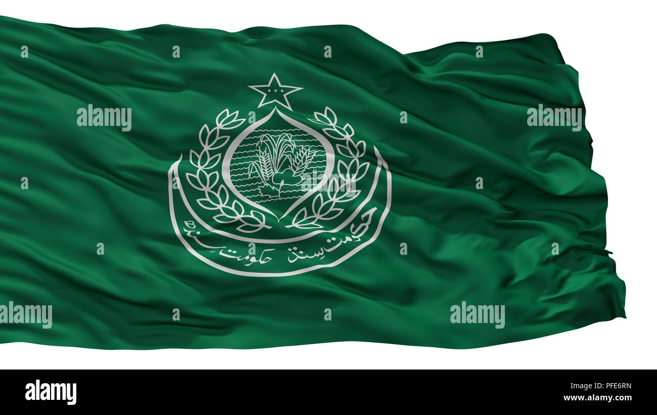Sindh City Flag, Pakistan, Isolated On White Background Stock Photo - Alamy