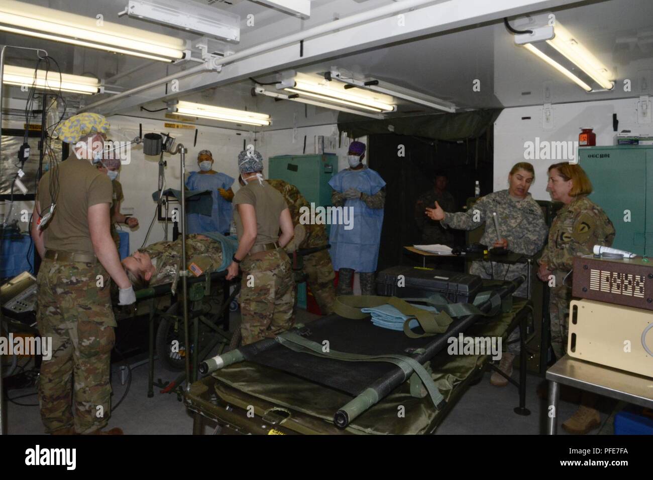U.S. Army Brig. Gen. Kate Leahy, right, U.S. Army Europe Deputy ...