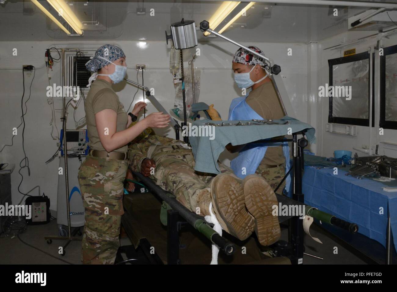 U.S. Soldiers assigned to 411th Hospital Center and Medical Department ...