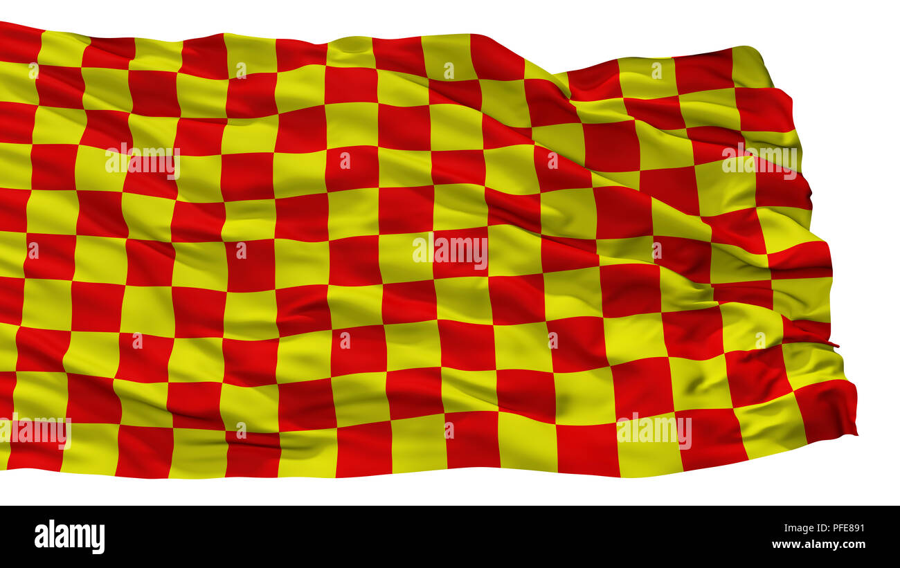 Lubin City Flag, Poland, Isolated On White Background Stock Photo - Alamy