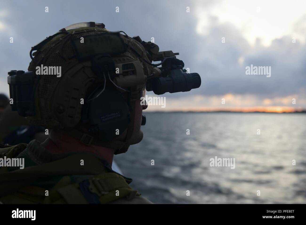 A U.S. Marine Corps Marine Raider with the 3d Marine Raider Battalion ...