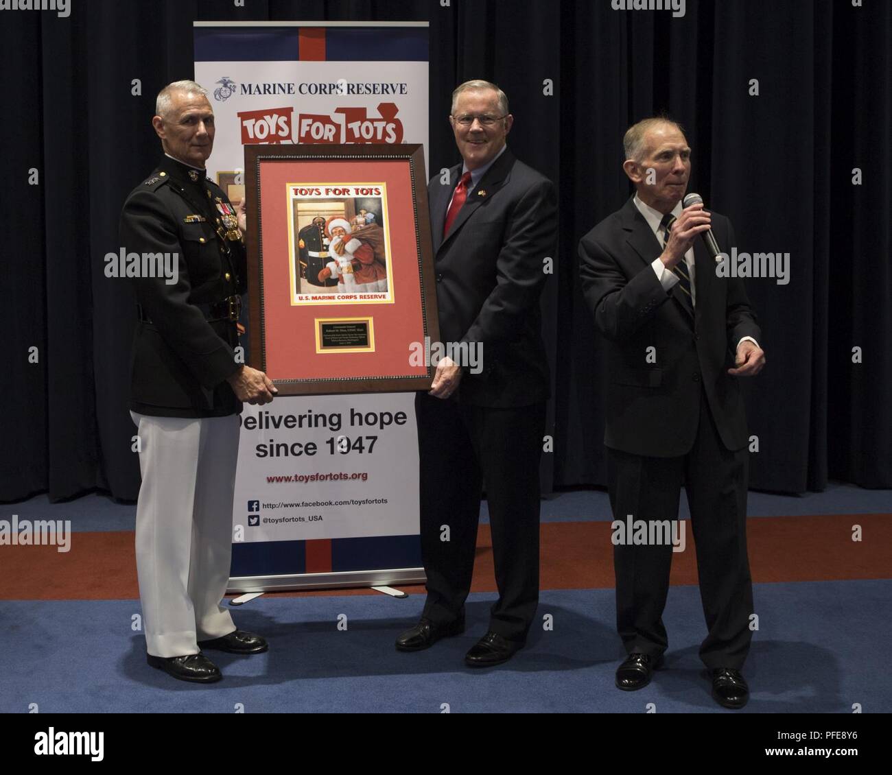 From left, U.S. Marine Corps Lt. Gen. Rex C. McMillan, commander of ...