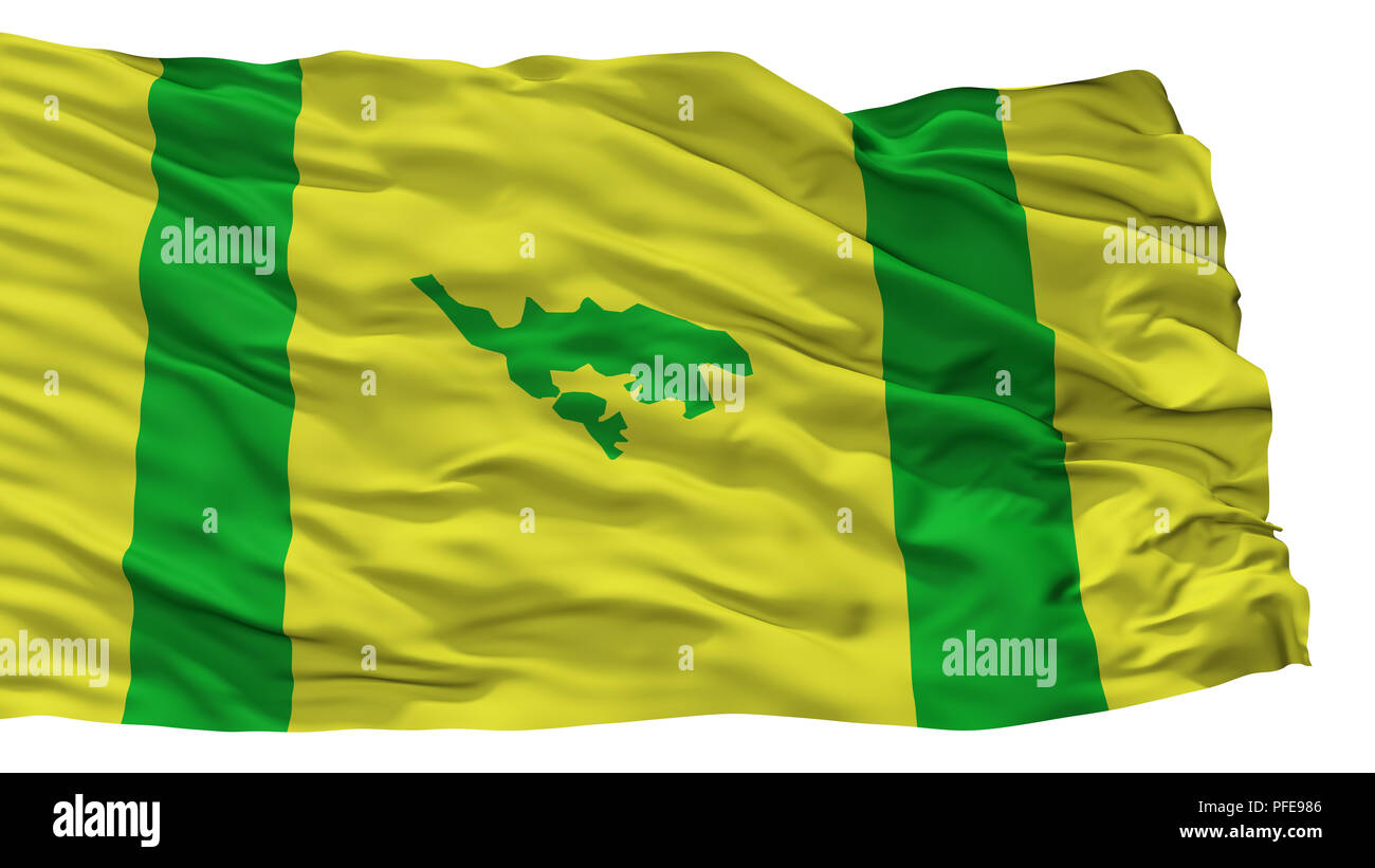 Culebra City Flag, Puerto Rico, Isolated On White Background Stock ...