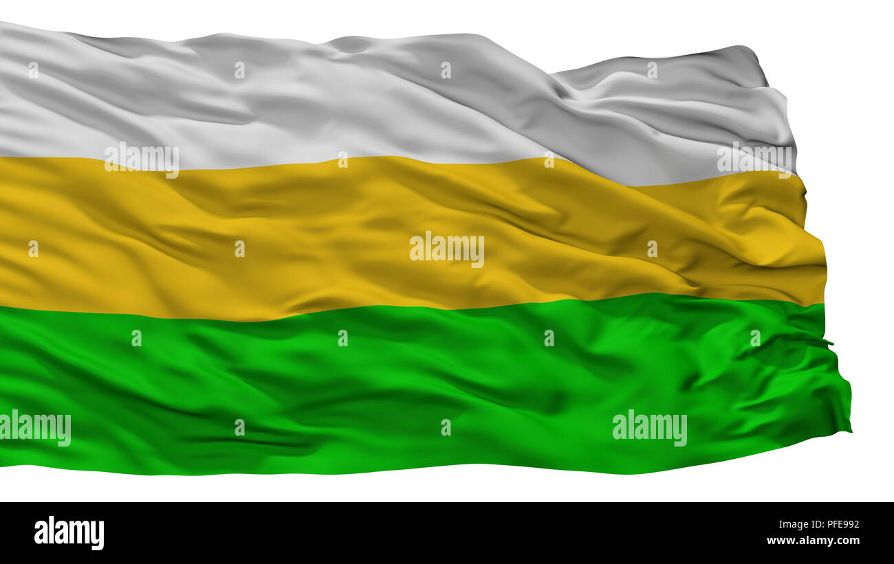 Guayanilla City Flag, Puerto Rico, Isolated On White Background Stock ...