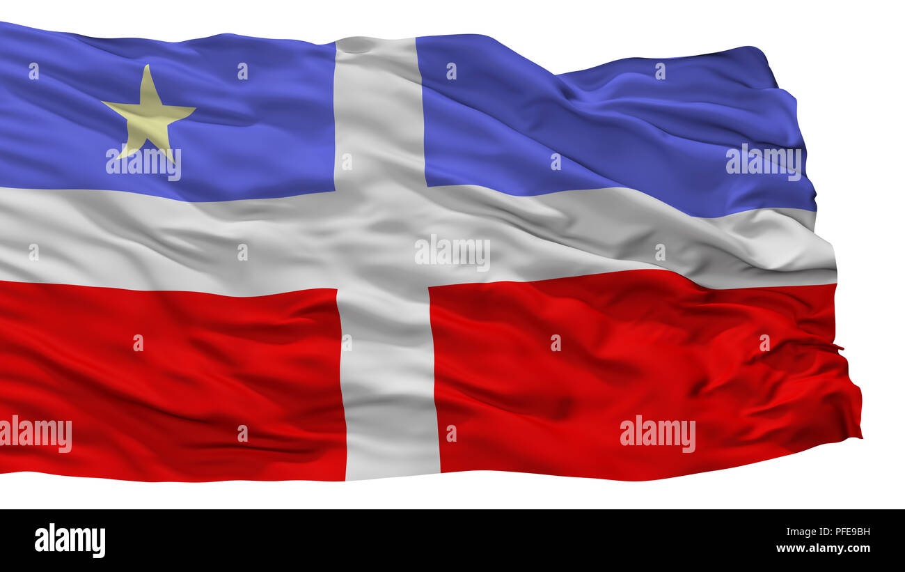 Lares 1956 City Flag, Puerto Rico, Isolated On White Background Stock ...