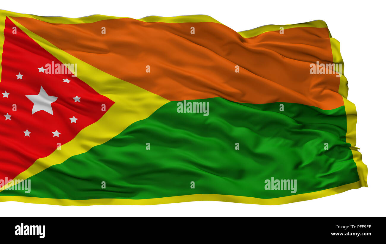 Rincon City Flag, Puerto Rico, Isolated On White Background Stock Photo ...