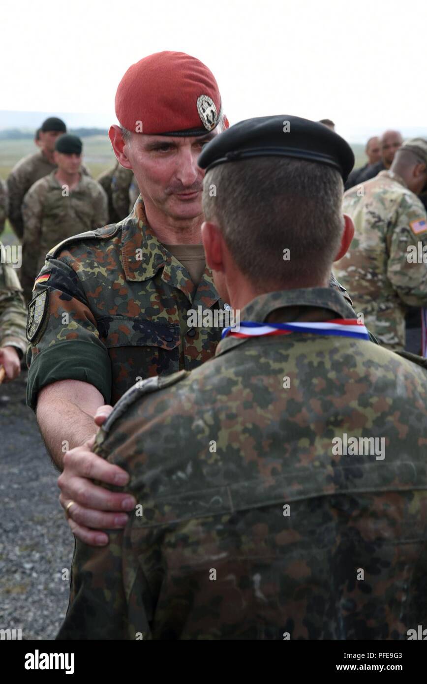German army Brig. Gen. Joerg See, commander of Panzerbrigade 12 ...