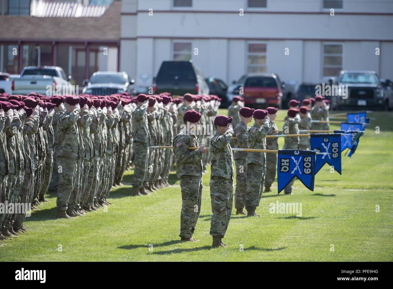 Paratroopers assigned to the 3rd Battalion, 509th Parachute Infantry ...