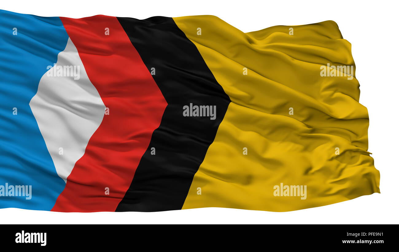 Engels City Flag, Russia, Saratov Oblast, Isolated On White Background ...