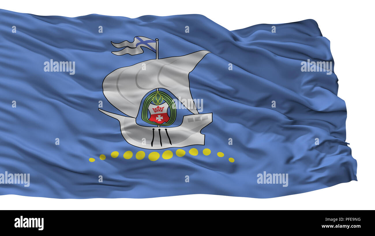 Kaliningrad City Flag, Russia, Isolated On White Background Stock Photo ...