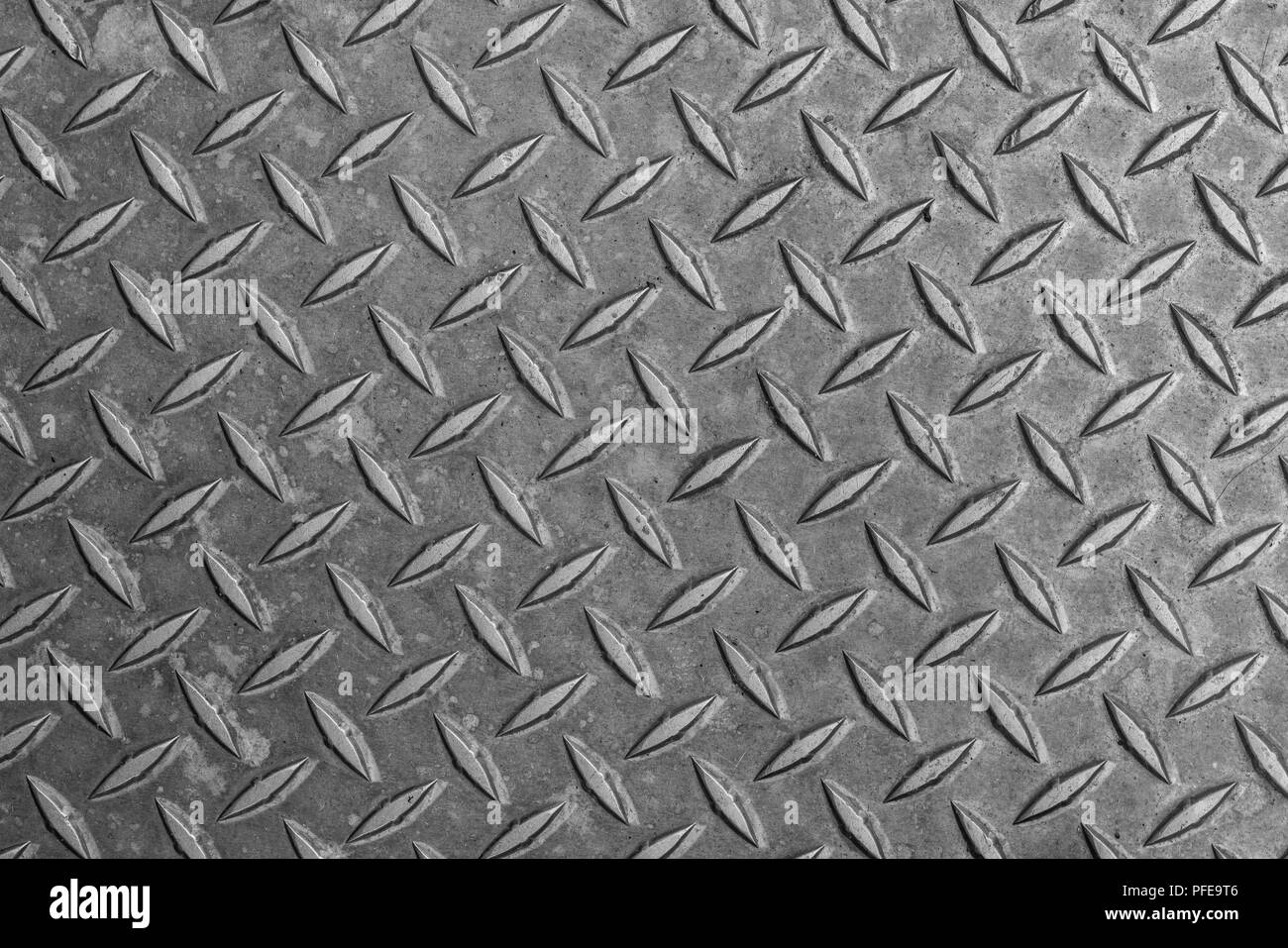 Background shot of grey diamond plate sheet Stock Photo - Alamy