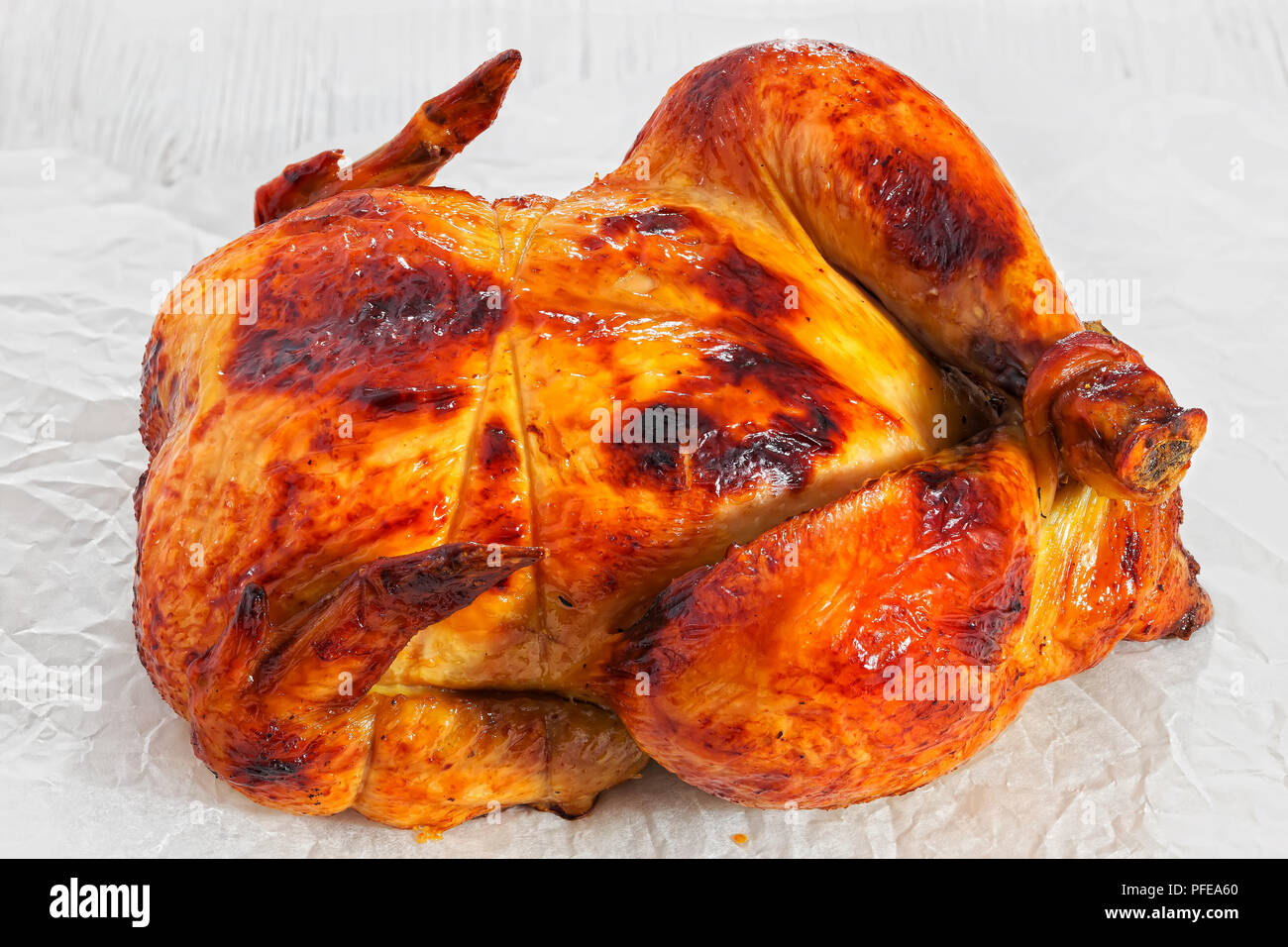 Crispy cooked chicken skin hi-res stock photography and images - Alamy