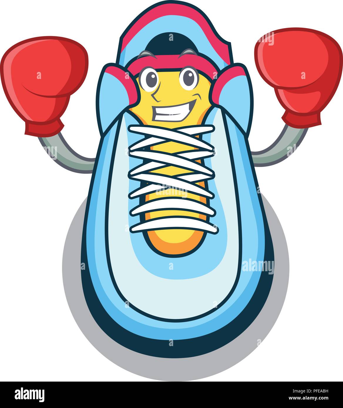 Boxing classic sneaker character style Stock Vector Image & Art - Alamy